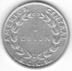 Moneda: 1 Colón (Costa Rica(1950~Today - Banco Central de Costa Rica ...