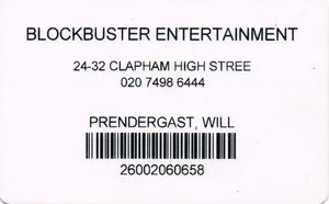 Functional Card: Blockbusters. Membership card (Shops - Audio and Video ...