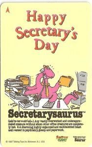 Phonecard: Happy Secretary's Day (Singapore Telecom, Singapore(Cartoons ...