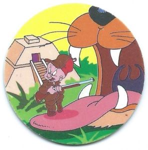 Meal Toy: Elmer Fudd (Flippo's/Pogs/Tazos, Netherlands) (010 Adventure ...