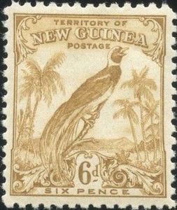 Stamp: Raggiana Bird-of-paradise (Paradisaea raggiana) (New Guinea(Bird ...