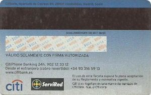 Bank Card: Citi Plus (Citibank, SpainCol:ES-VI-0243.02