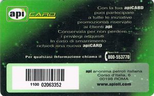 Functional Card: Api Card - Con api si vola. (Fuel Stations, Italy(API ...