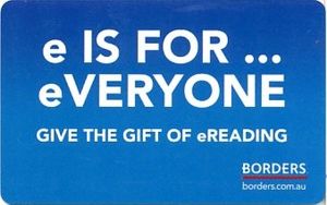 Gift Card: E Is For Everyone (Borders, Australia(Borders) Col:AU ...