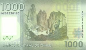Billete de Banco: 1,000 Pesos (Chile(2009-2021 Issue) Wor:P-161d
