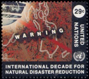 Stamp: National Disaster Reduction (UNO New York(National Disaster ...
