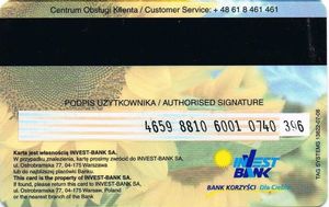 Bank Card: Sunflower (Invest Bank, PolandCol:PL-VE-0069.01