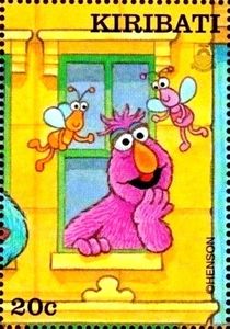 Stamp: Telly Monster (Kiribati(Sesame Street Children's T.V. Programme ...