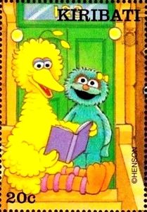 Stamp: Big Bird, Rosita (Kiribati(Sesame Street Children's T.V ...