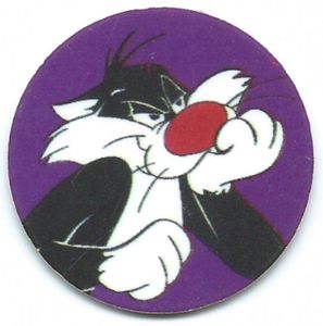 Juguete de comida: Sylvester / Grosminet (Flippo's/Pogs/Tazos, Bélgica ...