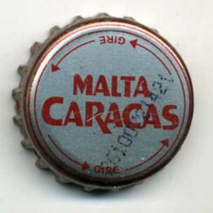 Tapa de botella: Malta Caracas (Compañia Brahma Venezuela, VenezuelaCol ...
