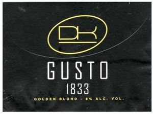 Dranketiket: DK Gusto (Brouwerij De Koninck, BelgiëCol:BE-BEER-000534