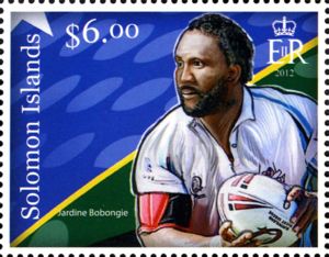 Stamp: Jardine Bobongie (Solomon Islands(Rugby (2013)) Mi:SB 1628,Sn:SB ...
