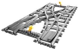 Lego Set: Crossover Track (Trains) (RC Train) Leg:7996-1