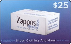 Gift Card: Zappos - shipping box (Zappos, United States of America ...