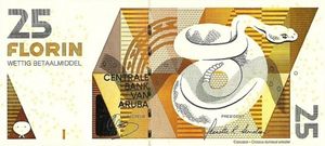 Banknote: 25 Florin (Aruba(2003-2012 Issue) Wor:P-17c