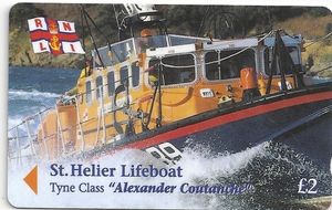 Phonecard: St. Helier Lifeboat (Tyne Class “Alexander Coutanche ...