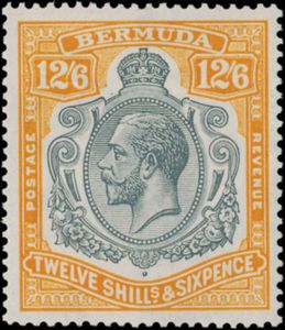 Stamp: King George V (Bermuda(Definitives) Mi:BM 84,Sn:BM 97,Yt:BM 87 ...