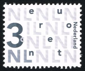 Stamp: "NL" multiple (Netherlands(Surplus stamp) Mi:NL 2482II,Yt:NL ...