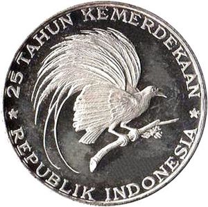 Coin: 200 Rupiah (25th anniversary of independence) (Indonesia(1970 ...