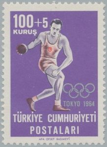 Stamp: Tokyo (Türkiye (Turkey)(Summer Olympic Games 1964 - Tokyo) Mi:TR ...