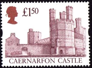 Stamp: Caernarfon Castle (United Kingdom of Great Britain & Northern ...