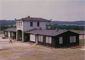Postcard: Gross-Rosen. The gate of the concentration camp. (Poland ...