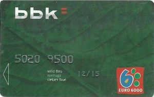 Bank Card: Bbk = (BBK - Caja Bilbao Bizkaia, SpainCol:ES-GM-0154.01
