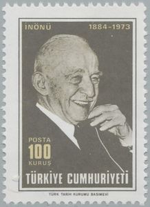 Stamp: I. Inonu (Türkiye (Turkey)(Birth Centenary of Ismet Inonu) Mi:TR ...