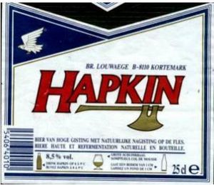 Drink Label: Hapkin (Brouwerij Louwaege, BelgiumCol:BE-BEER-000697