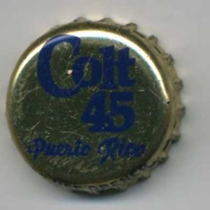 Bottle Cap: Colt 45 (Cervecería India, Puerto Rico) Col:BE-PR-00006