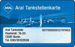 البطاقات الفنية: Aral Tankstellenkarte - Gas Station (Filling Stations ...