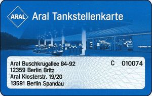 Functional Card: Aral Tankstellenkarte - Gas Station (Filling Stations ...