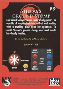 Game Card: Sheeva's Ground Stomp (Mortal Kombat(Base Set) Col:MK-Base-89