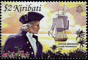 Stamp: Captain Broughton (Kiribati(Pacific Explorers) Mi:KI 876,Sn:KI ...