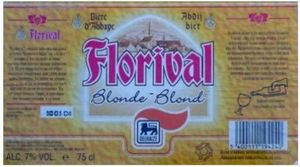 Drink Label: Florival Blond (Brouwerij Affligem / De Smedt (Heineken ...