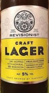 饮料标签: Revisionist Craft Lager (Banks's (Marstons plc), 英国Col:GB-BEER-000033