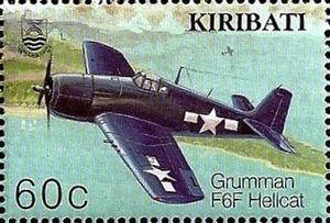 Stamp: Grumman F6F Hellcat (Kiribati(60th Anniversary of The Battle of ...