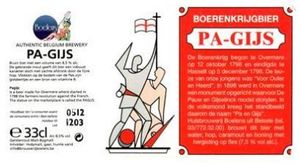 Drink Label: Pa-Gijs 8,5 (Boelens, BelgiumCol:BE-BEER-001144