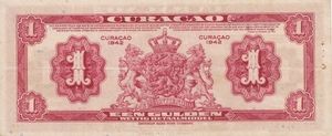 Billete de Banco: 1 Gulden (Curaçao(1942-1947 Issue) Wor:P-35a.2