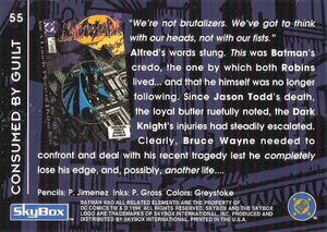 Game Card: Consumed by Guilt (Batman(Batman - Saga of the Dark Knight ...