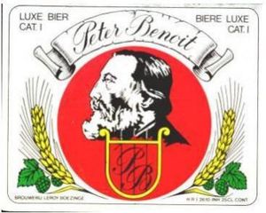 Drink Label: Peter Benoit (Brouwerij Het Sas, BelgiumCol:BE-BEER-001207