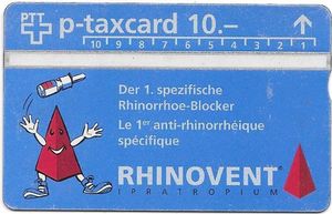 Phonecard: Boehringer Ingelheim (Schweiz) GmbH - Rhinovent (Swisscom ...