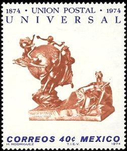 Stamp: UPU Monument (Mexico(U.P.U. (Universal Postal Union), Centenary ...