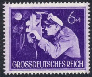 Selo: Submarine commander on the periscope (Alemanha - Império, Weimar ...