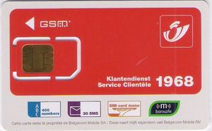 Phonecard: PostMobile SIM Card (Proximus (Belgacom Mobile), Belgium ...