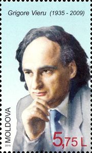 Stamp: 80th Birth Anniversary of Grigore Vieru (1935-2009) (Moldova ...
