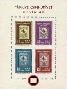 Stamp: Day of FIP (Türkiye (Turkey)(100 Years of Turkish Stamps : FIP ...