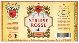 Drink Label: Struise Rosse (De Struise Brouwers , BelgiumCol:BE-BEER-001534