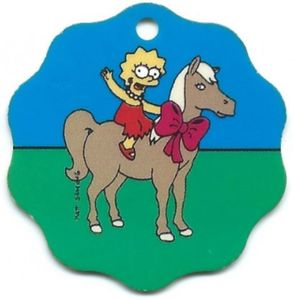 Meal Toy: Lisa Simpson (Flippo's/Pogs/Tazos, Belgium(The Simpsons) Col ...
